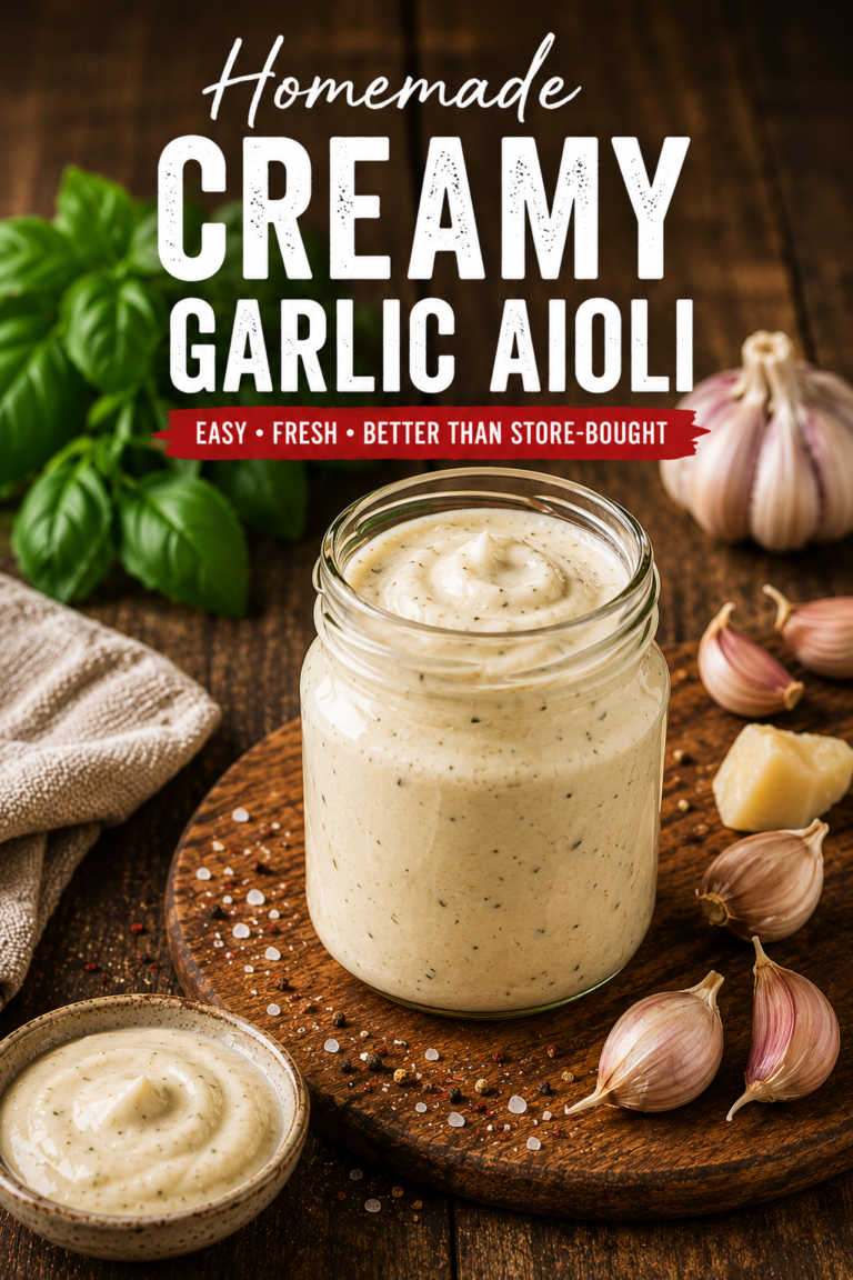 Creamy Garlic Aioli (Better Than Store-Bought & Ready in Minutes ...