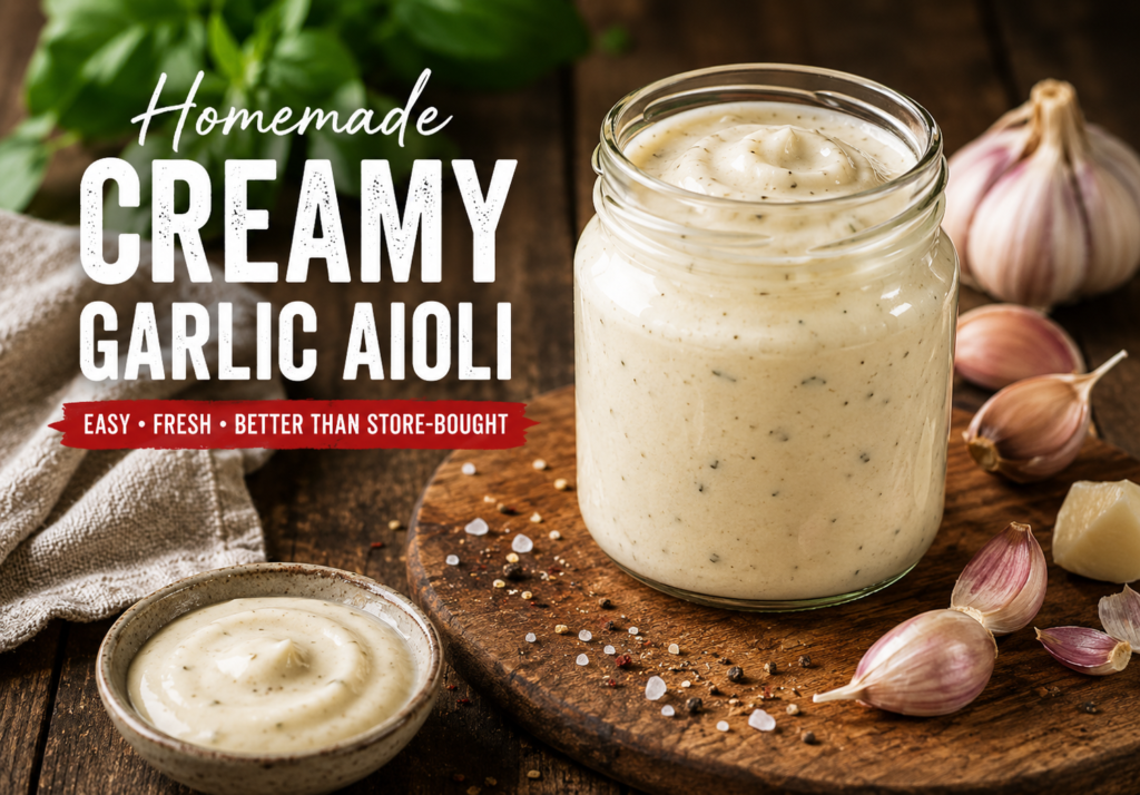 Creamy Garlic Aioli (Better Than Store-Bought & Ready in Minutes ...