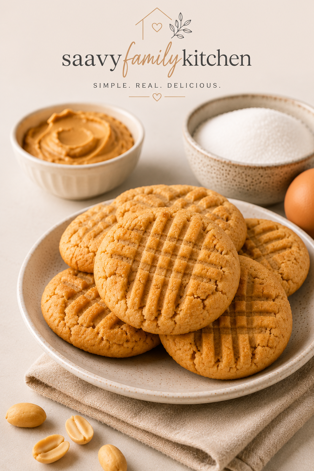 3 Ingredient Peanut Butter Cookies (You’ll Never Buy Store-Bought Again ...